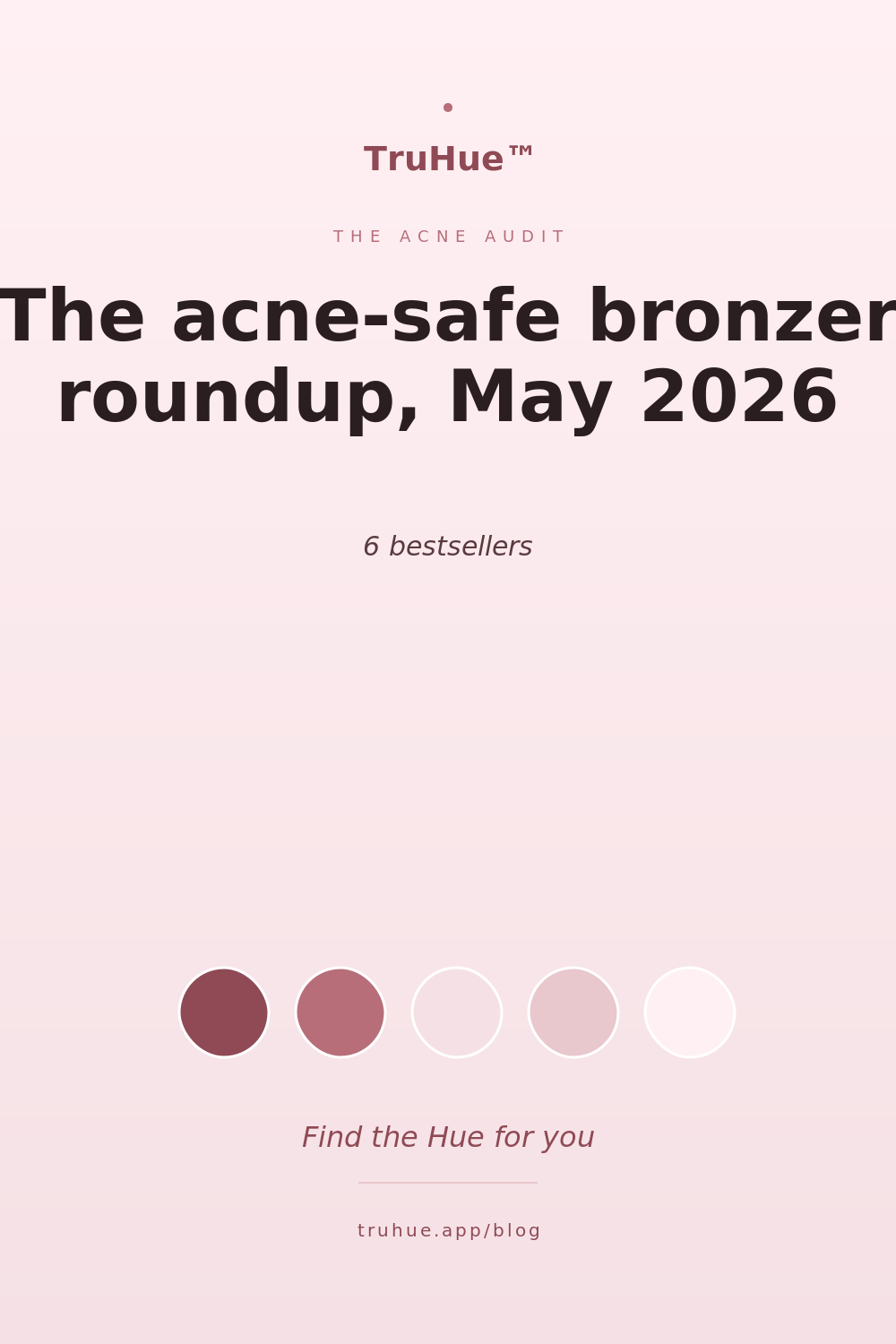 The Acne-Safe Bronzer Roundup, May 2026 | TruHue™